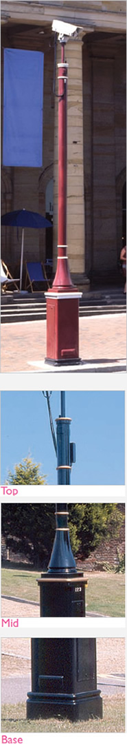 Ornate Lamp Based Poles | Altron | The Pinnacle Of Camera Mounting