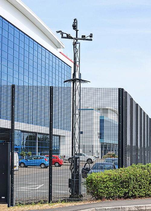 Square Section CCTV Columns | Altron | CCTV Camera Mounting