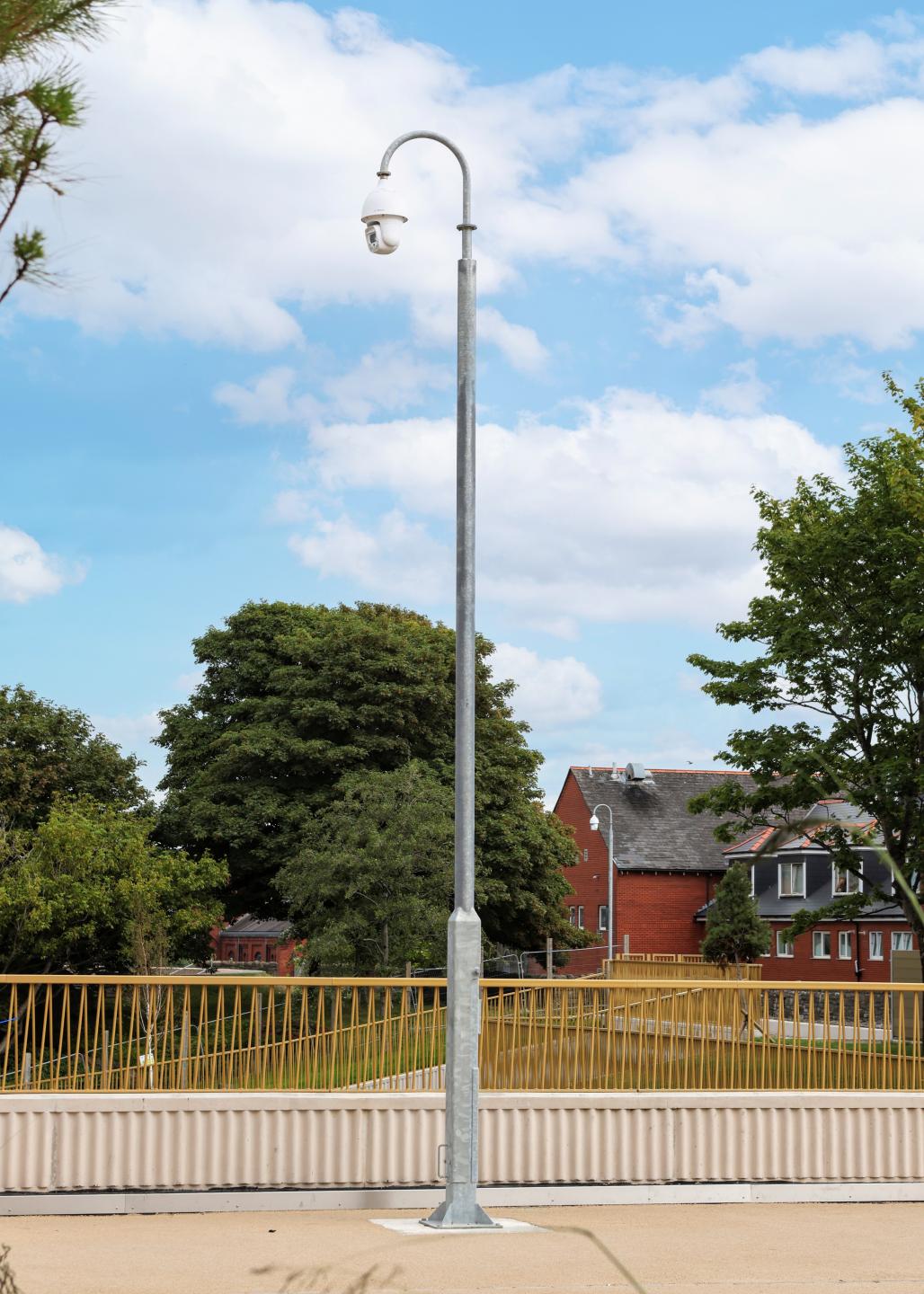 Tubular Tilt Down CCTV Poles | Altron | CCTV Camera Mounting