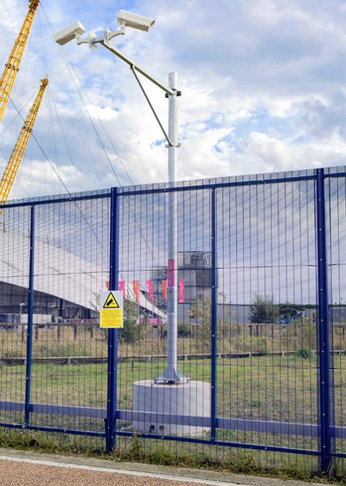 Cabinet Based Square Section CCTV Column | Altron | Camera Mounting