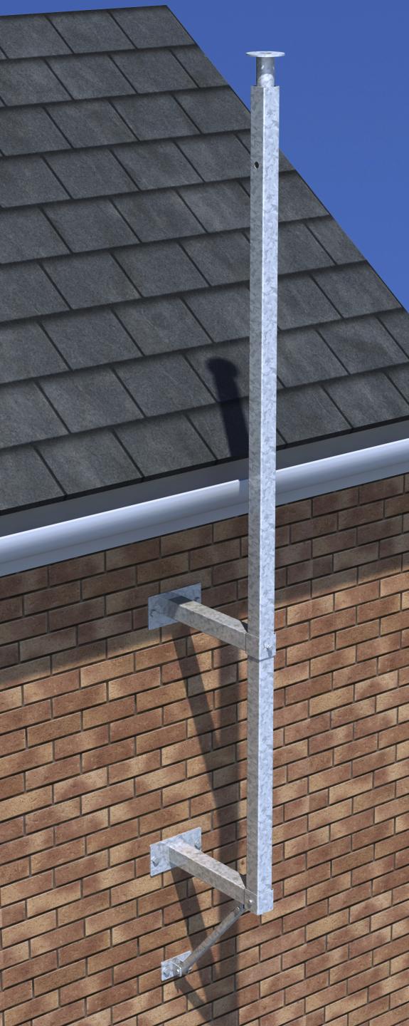 Fixed Wall CCTV Poles | Altron | The Pinnacle Of Camera Mounting