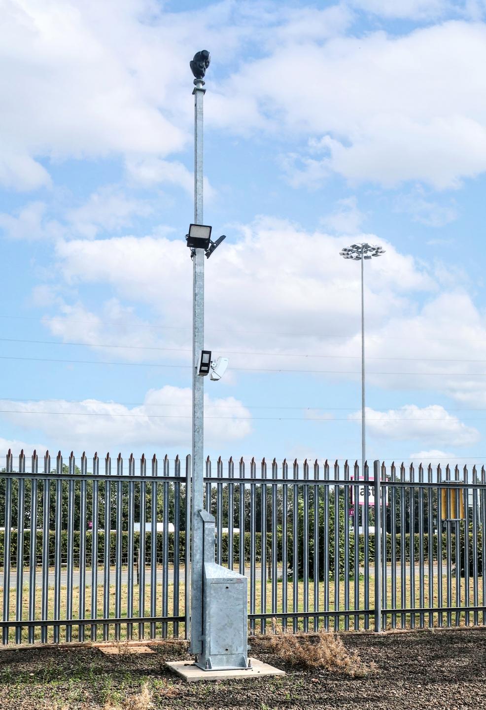 Cabinet Based Square Section CCTV Column | Altron | Camera Mounting